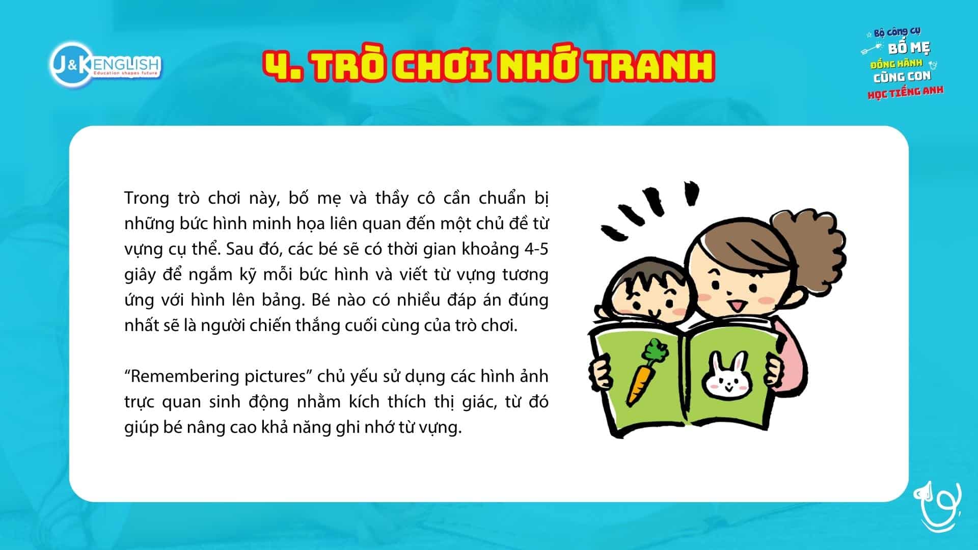 Bộ công cụ Tiếng Anh bố mẹ đồng hành cùng con - J&K English